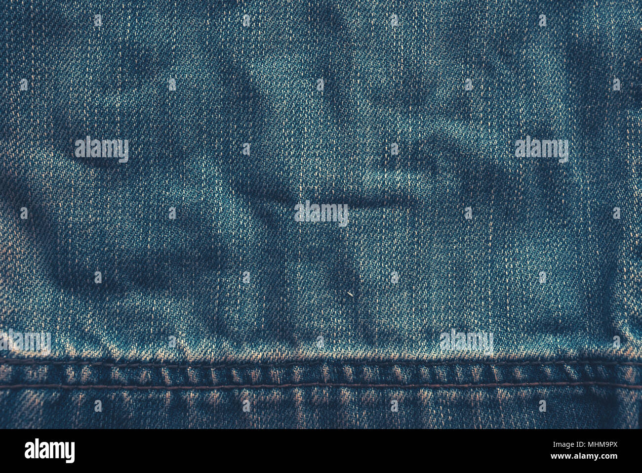 Jeans pattern background, worn denim material texture as copy space for ...