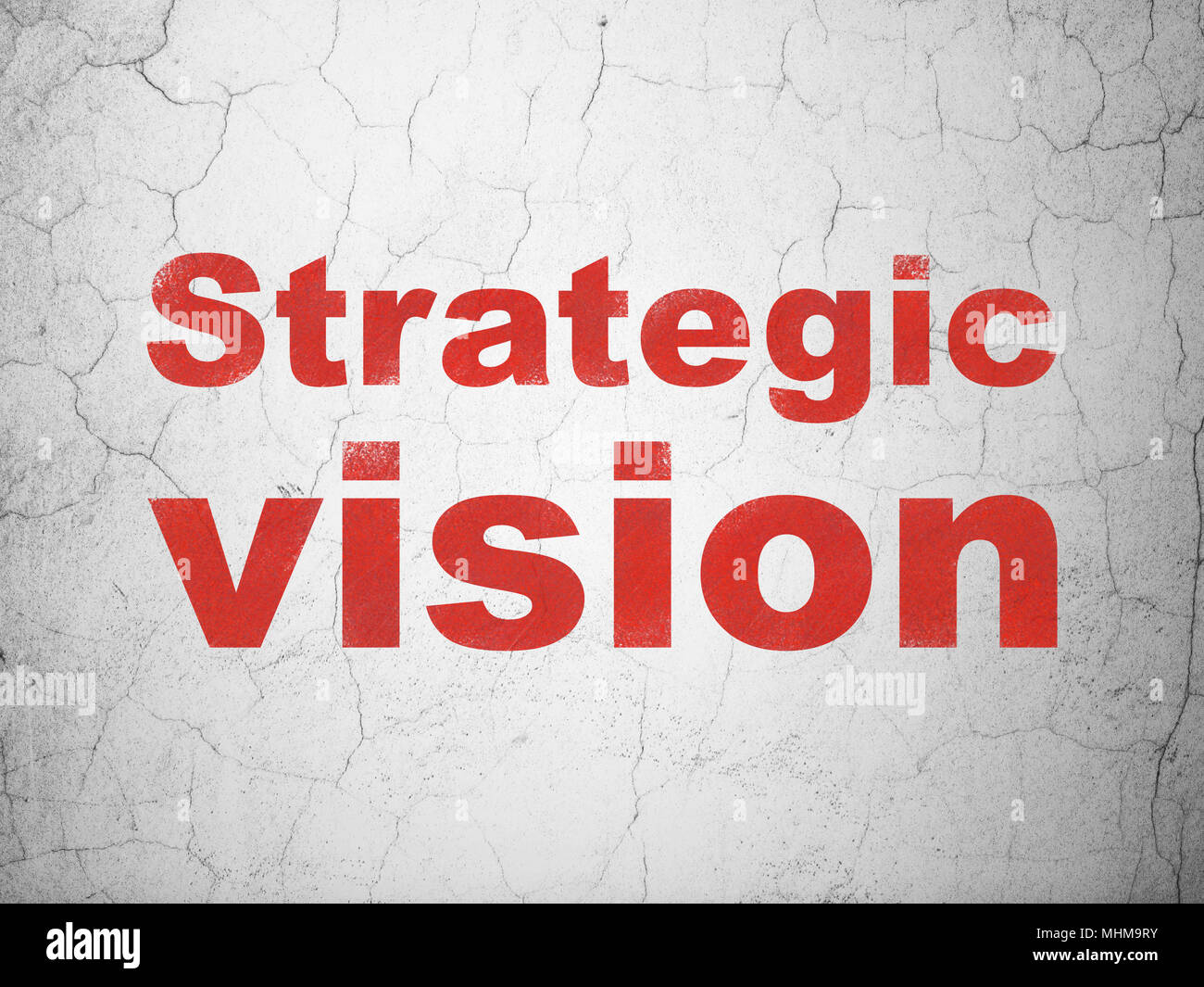 Finance concept: Strategic Vision on wall background Stock Photo - Alamy