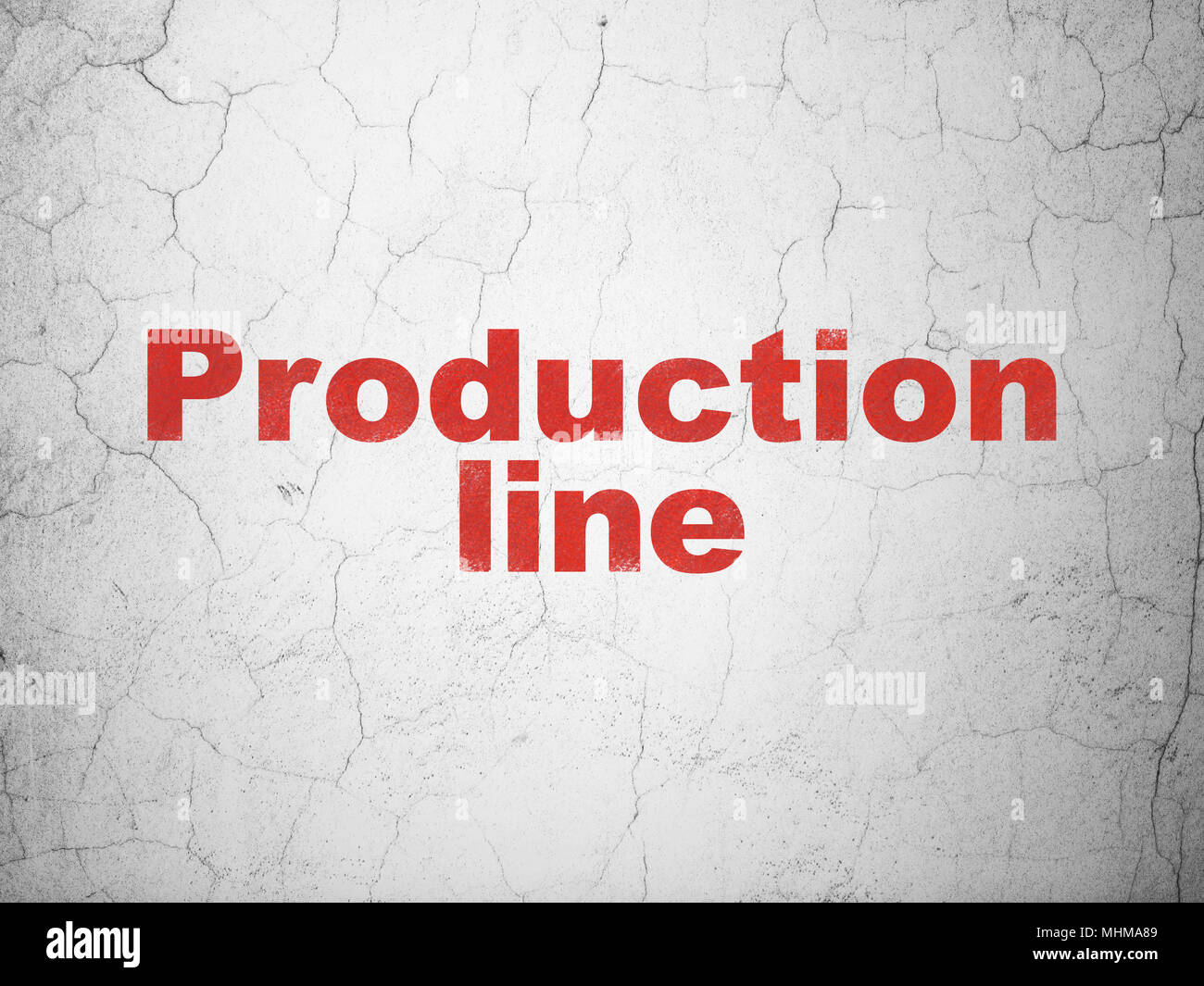 Industry concept: Production Line on wall background Stock Photo - Alamy