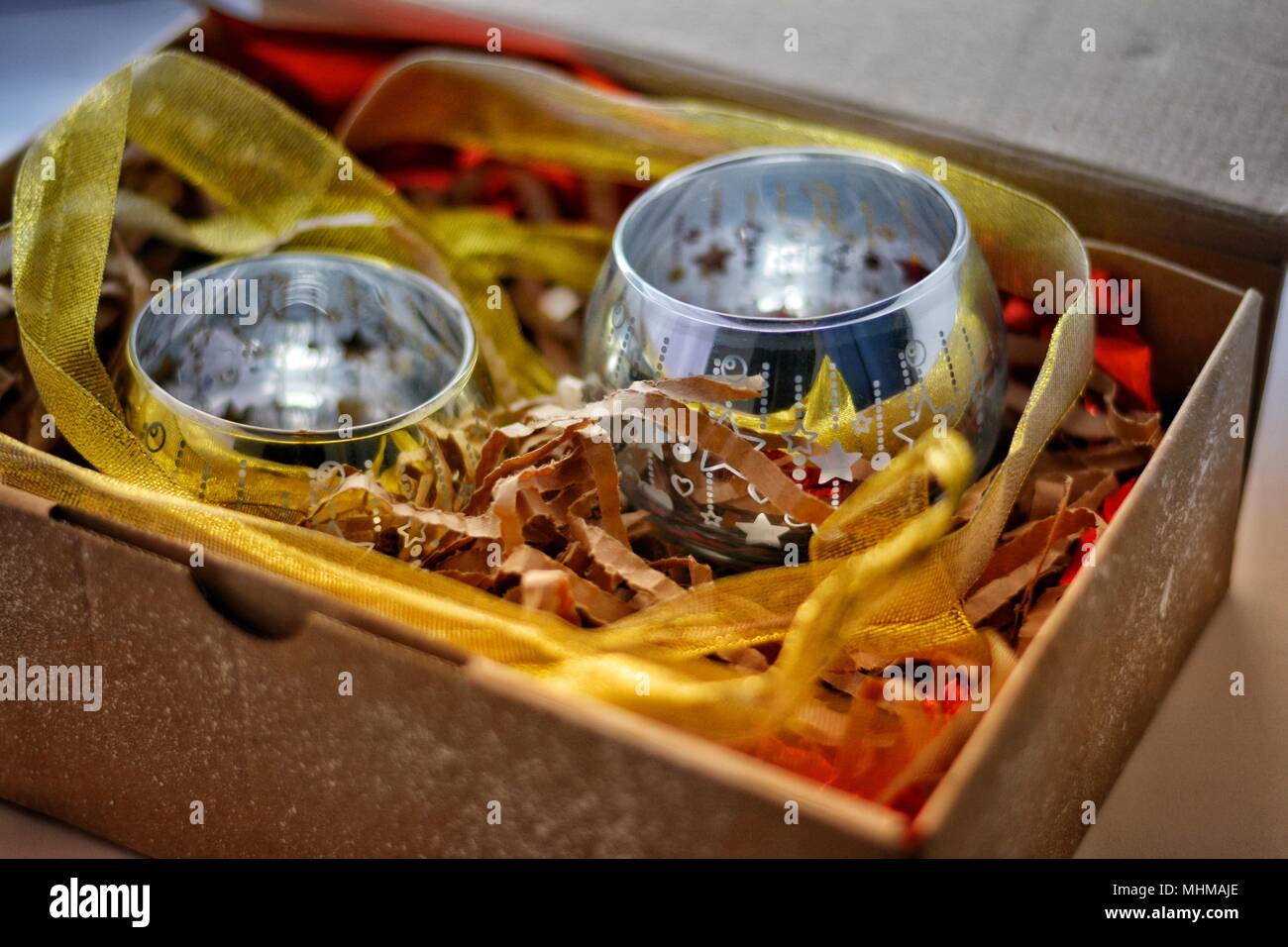 candlestick gift box Stock Photo - Alamy