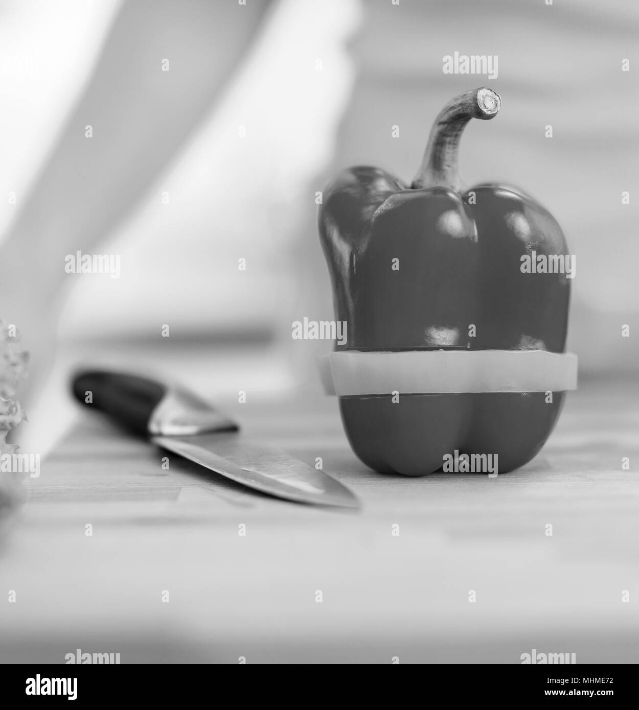 Bell pepper variety Black and White Stock Photos & Images - Alamy