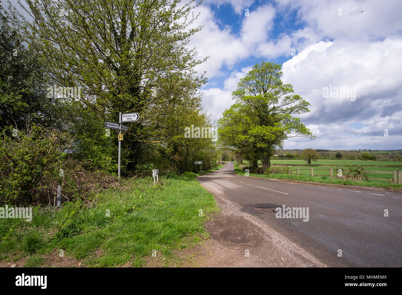 Rural landscape near Dale Abbey, East Midlands, UK Stock Photo - Alamy