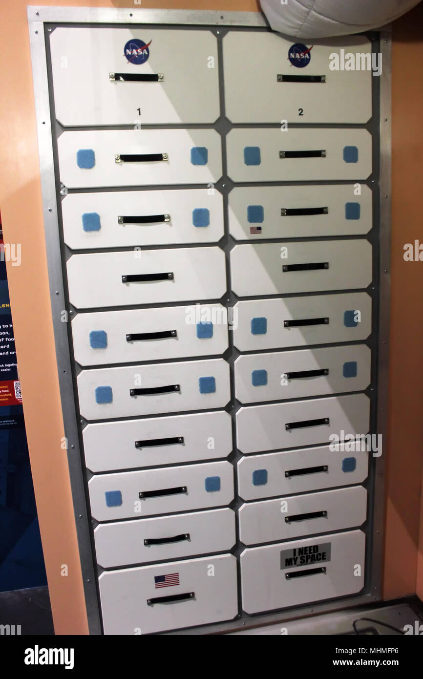 Skylab Space Station Storage Lockers