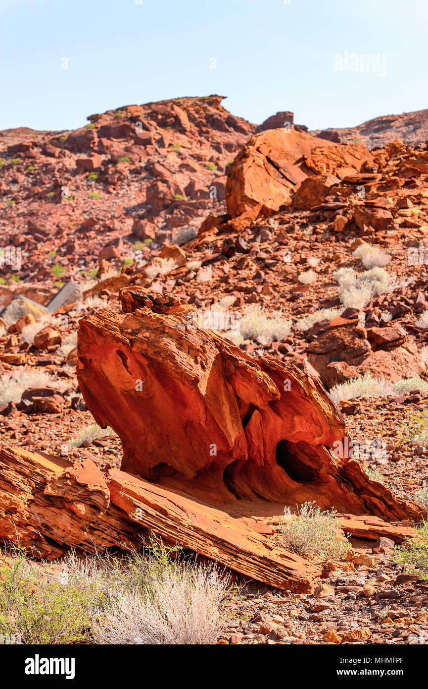 Rocks and stones of Twyfelfontein, Namibia Stock Photo - Alamy