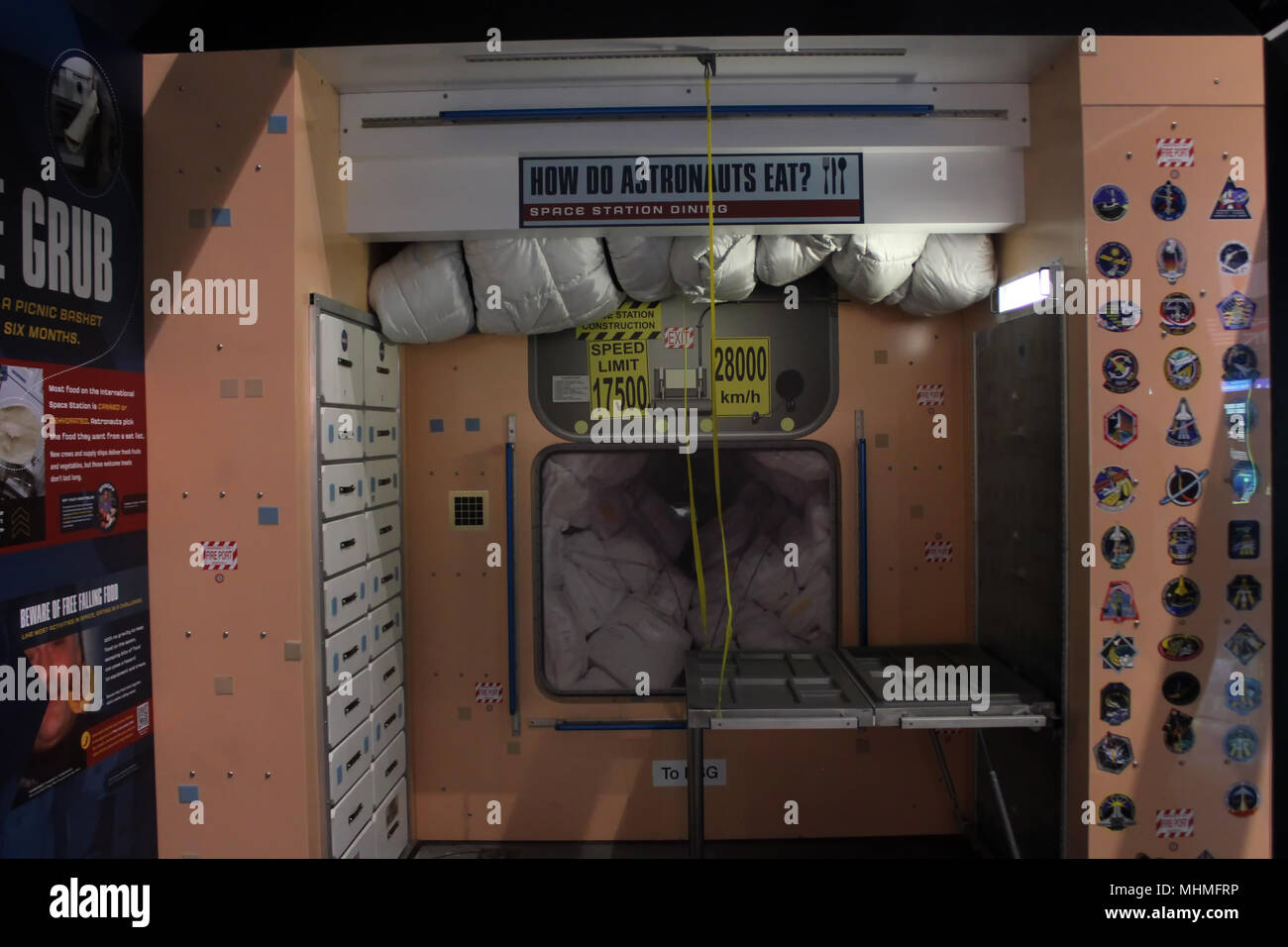 NASA International Space Station,Space Agency floats next to food and ...