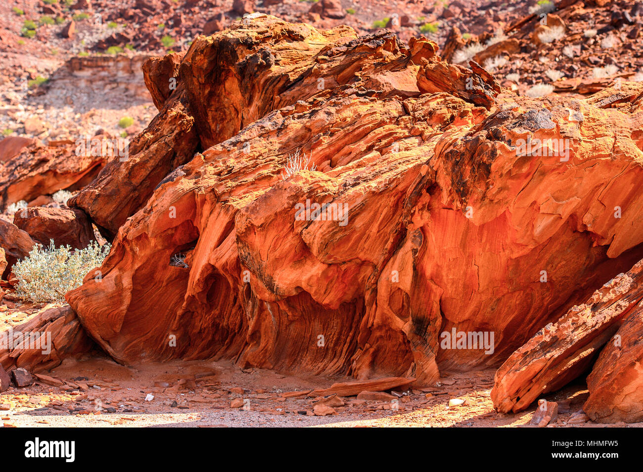 Rocks and stones of Twyfelfontein, Namibia Stock Photo - Alamy