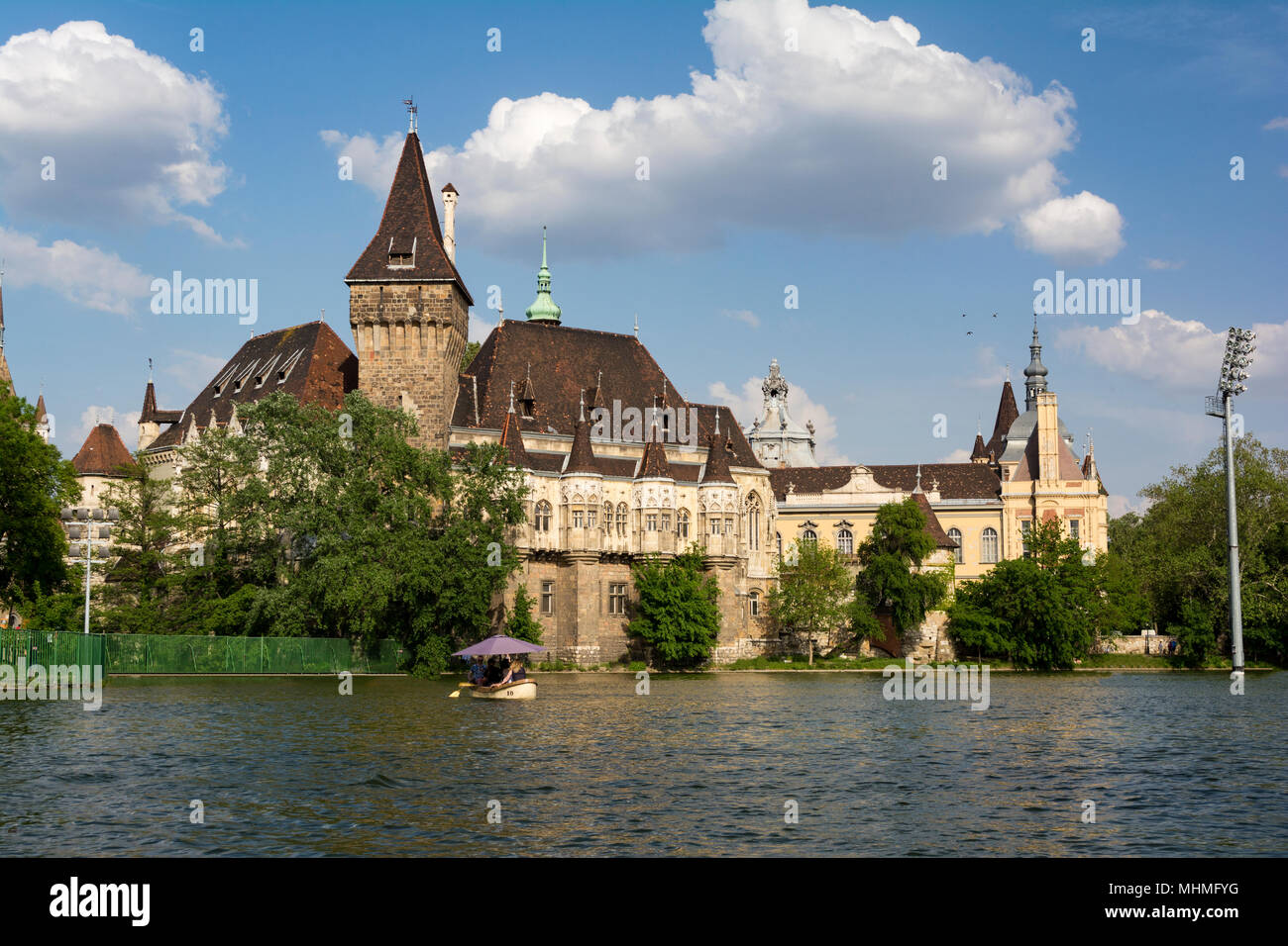 The City Park (Varosliget) and Vajdahunyad Castle, Budapest, Hungary ...