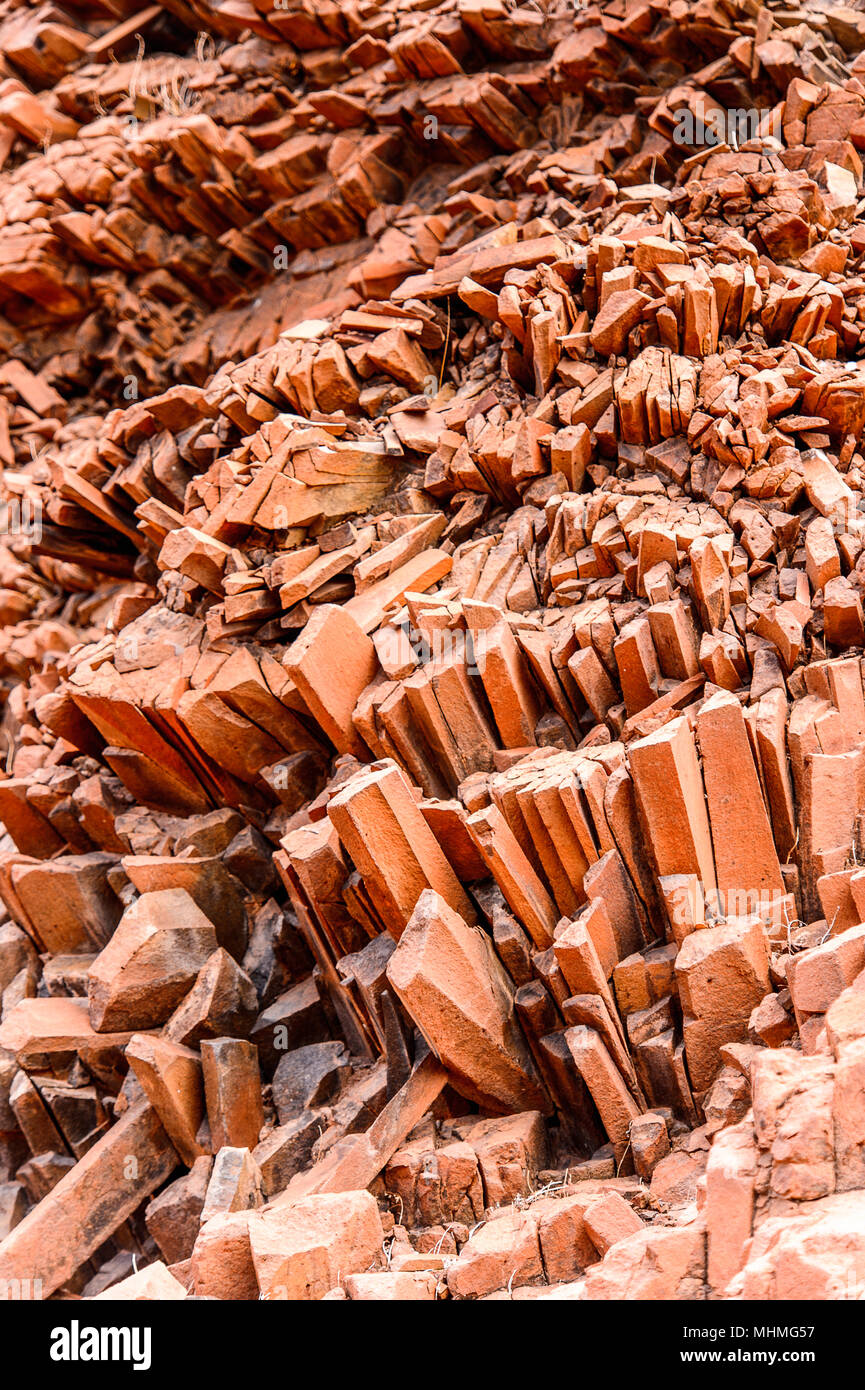 The Organ Pipes, Twyfelfontein, Damaraland, Namibia Stock Photo - Alamy