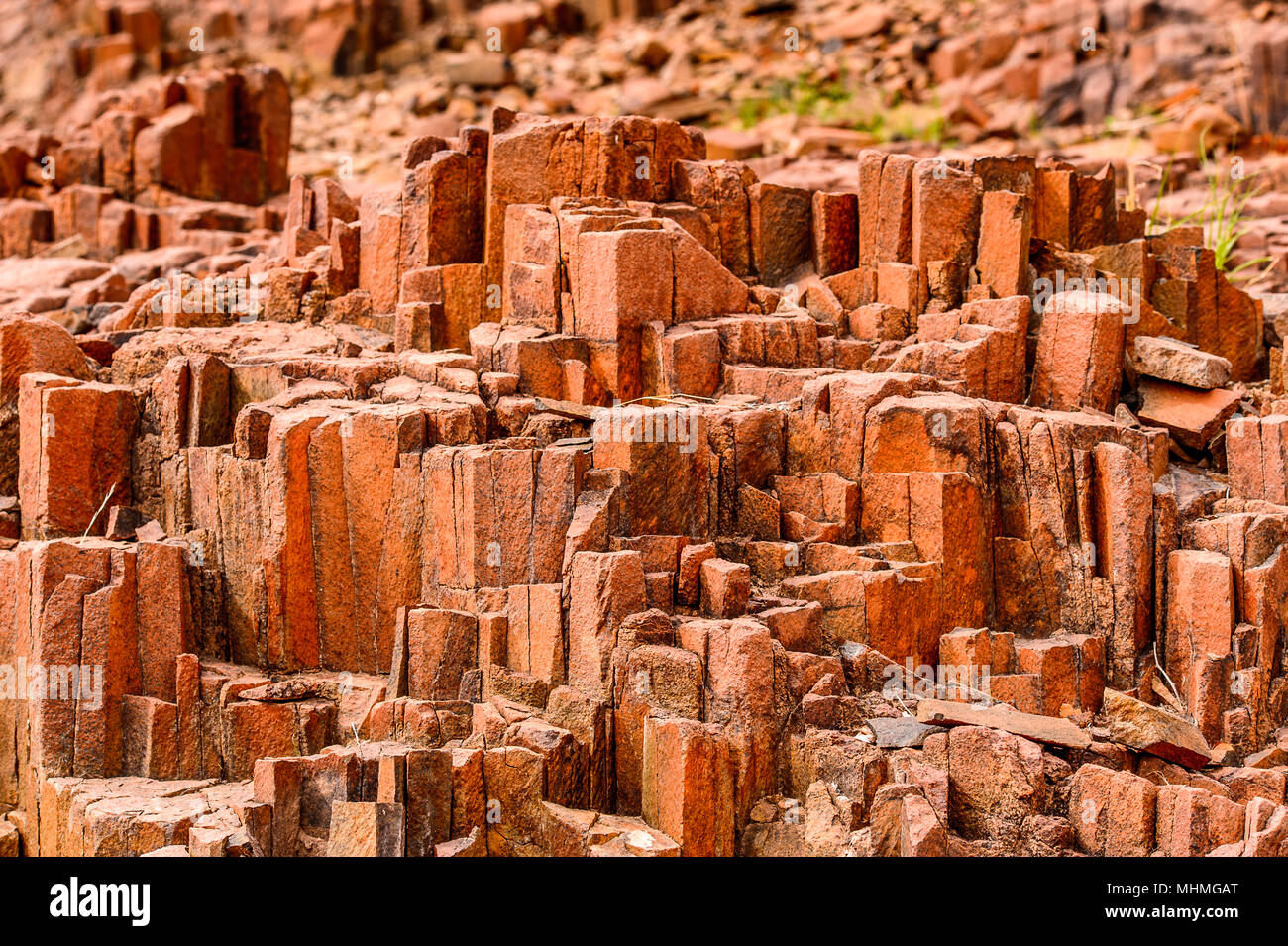 The Organ Pipes, Twyfelfontein, Damaraland, Namibia Stock Photo - Alamy