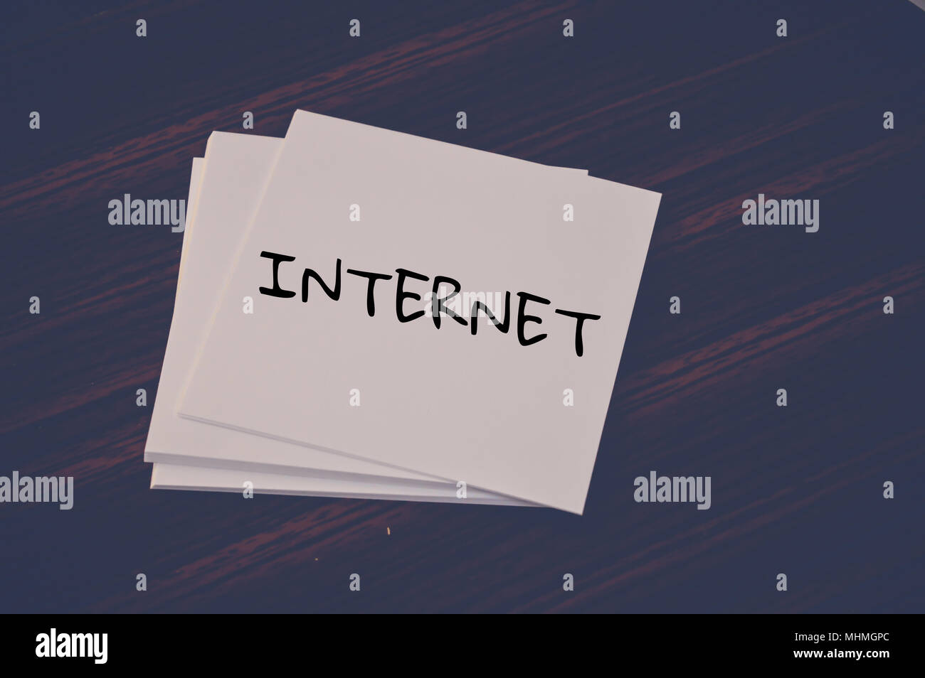 Internet word written on white paper Stock Photo - Alamy