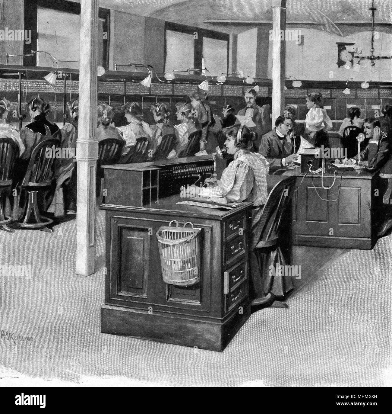 NY TELEPHONE EXCHANGE Stock Photo - Alamy