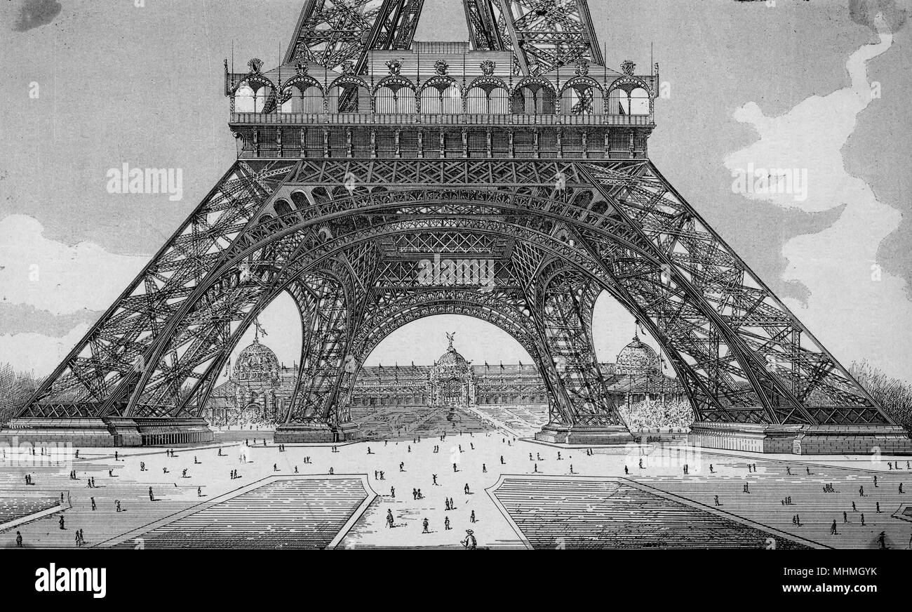 PARIS/EIFFEL TOWER 1880S Stock Photo - Alamy