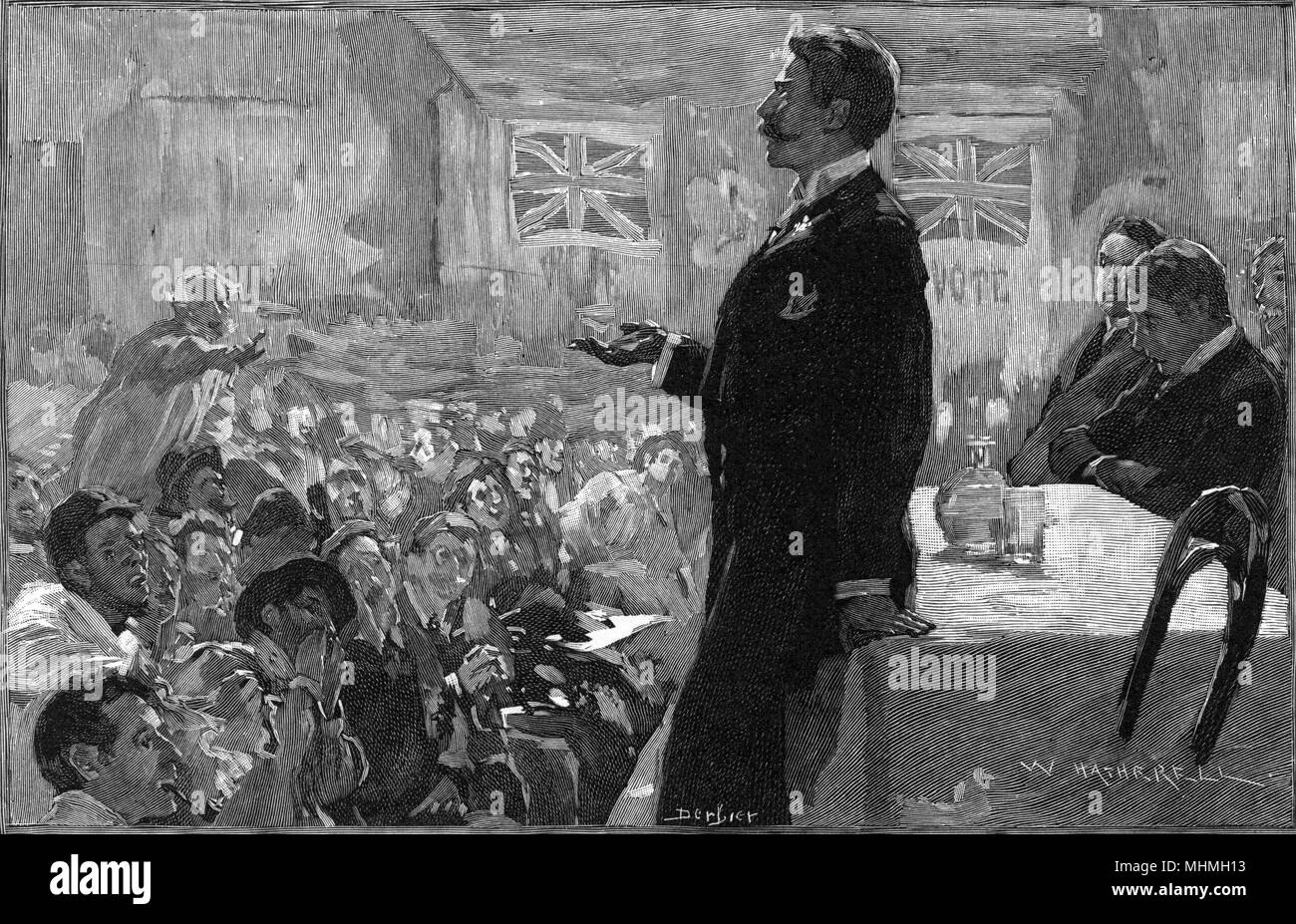 IRISH POLITICAL MEETING Stock Photo - Alamy