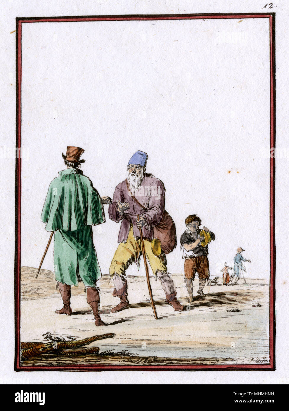 French beggars hi-res stock photography and images - Alamy