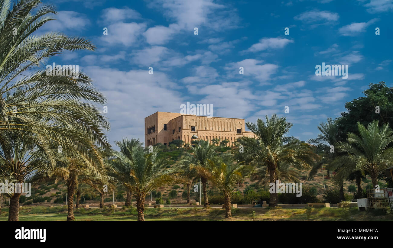 Former Saddam Hussein Palace ruins, Babylon, Iraq Stock Photo - Alamy