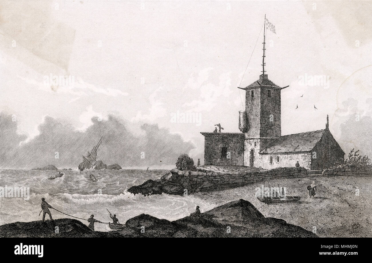 FRENCH COASTAL SEMAPHORE Stock Photo - Alamy