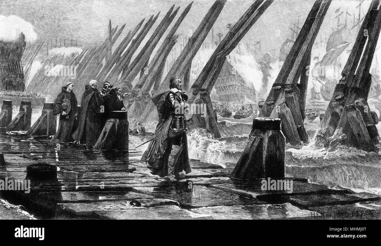 Siege of La Rochelle, 1628 Stock Photo - Alamy