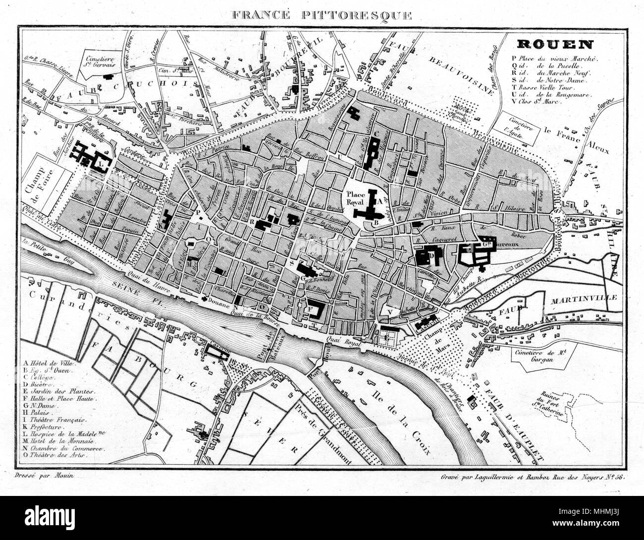 Rouen city history hi-res stock photography and images - Alamy