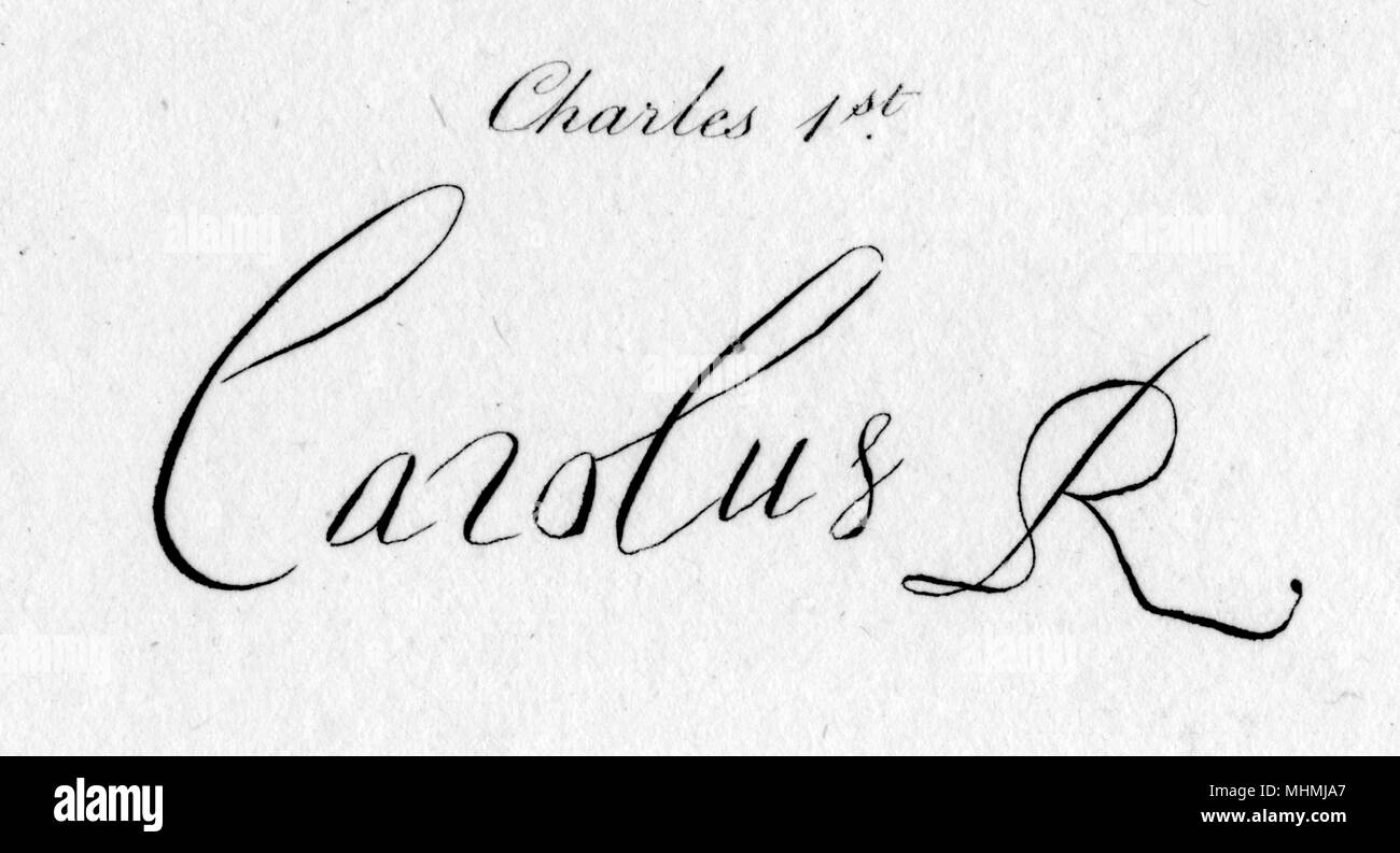 Charles signature hi-res stock photography and images - Alamy