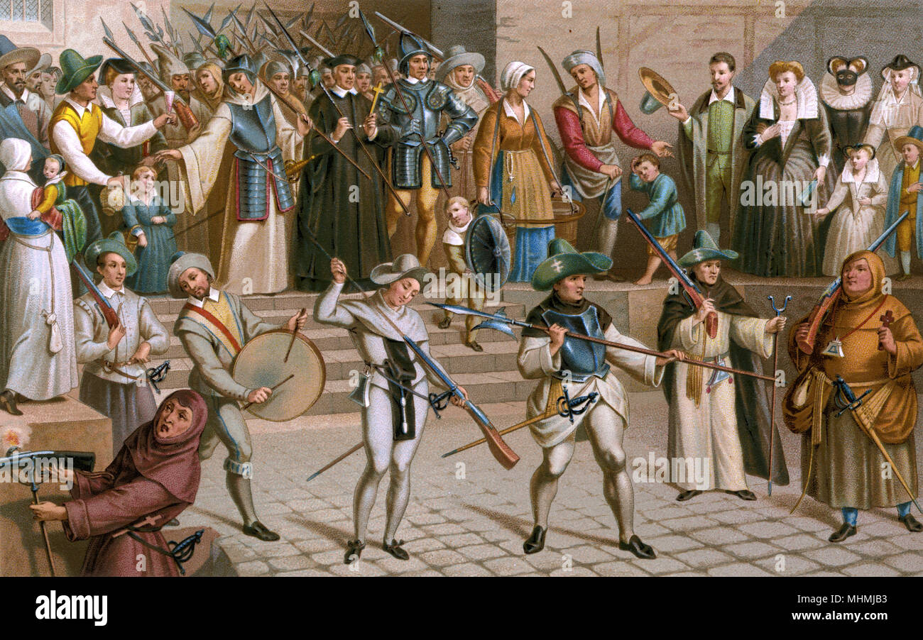 CATHOLIC LEAGUE 1590 Stock Photo - Alamy