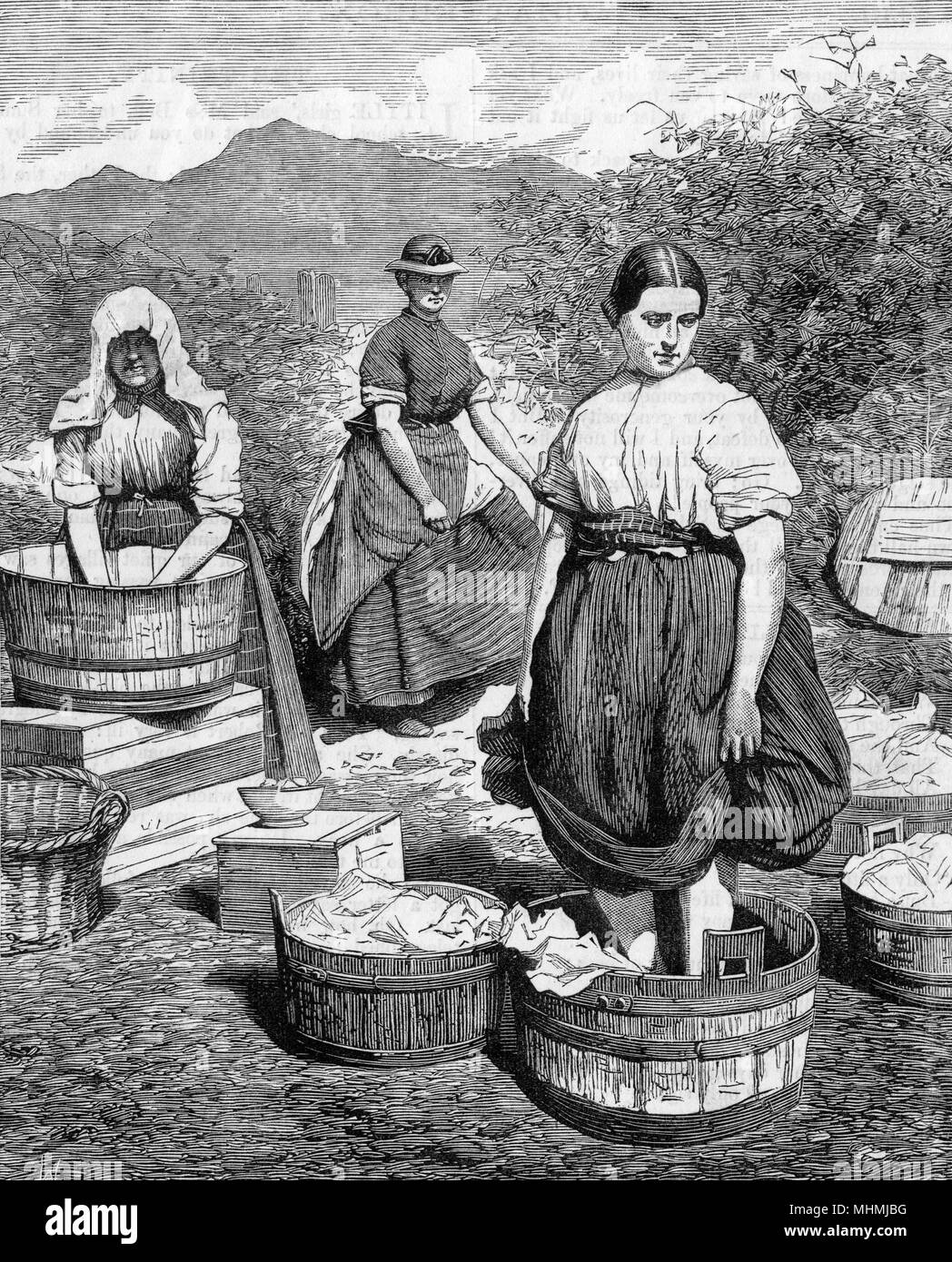 WASHING IN SCOTLAND Stock Photo - Alamy