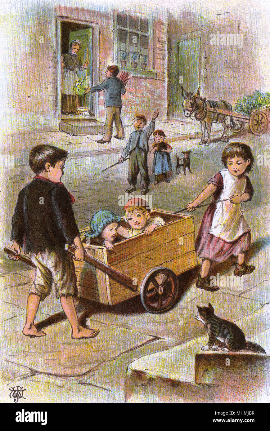 Kids pulling hi-res stock photography and images - Alamy