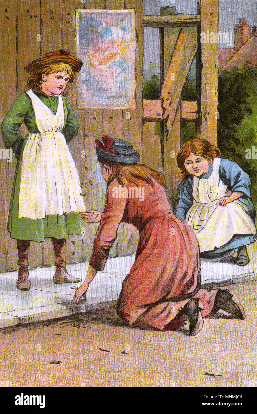 Five Stones game Stock Photo - Alamy