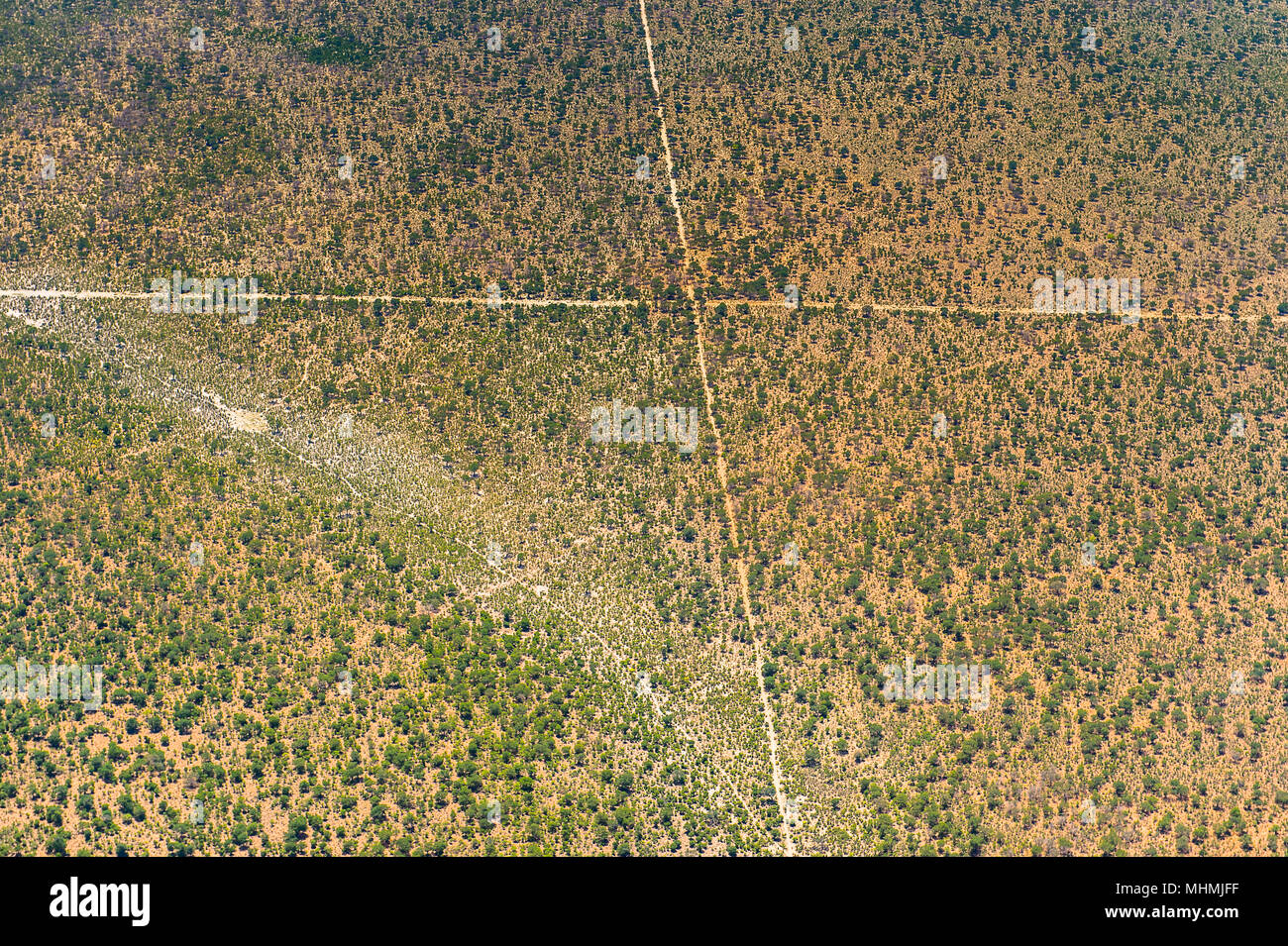 Aerial view Botswana Stock Photo - Alamy