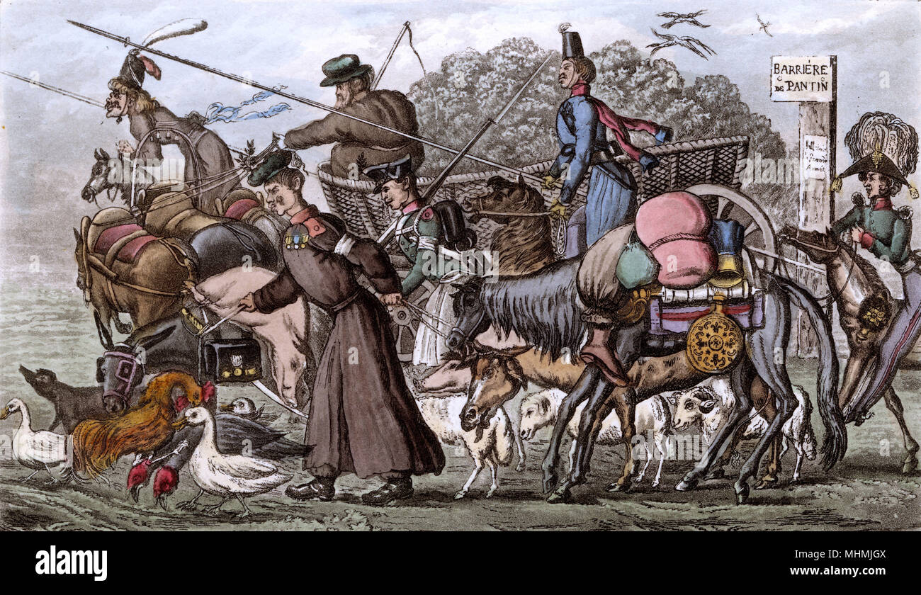 Paris 1814 russian hi-res stock photography and images - Alamy