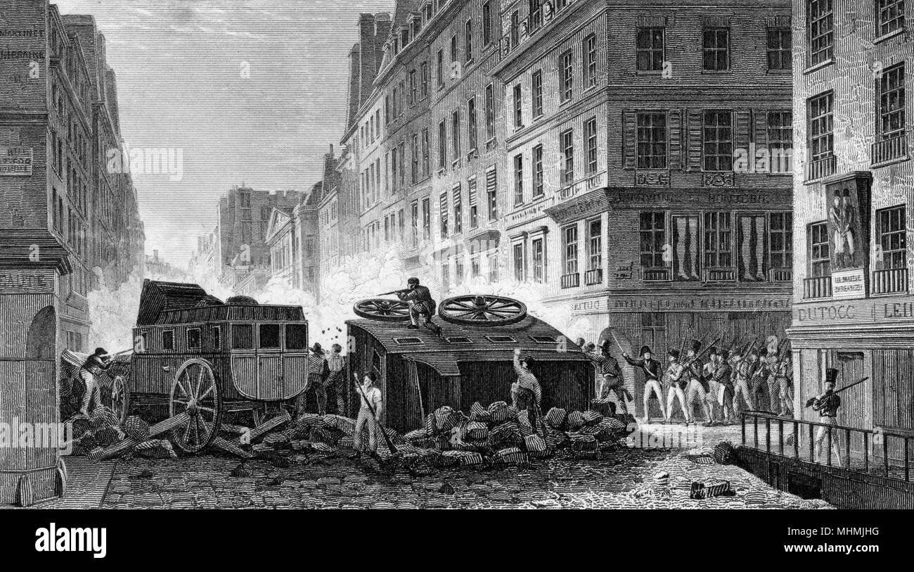 France 1830 barricades hi-res stock photography and images - Alamy