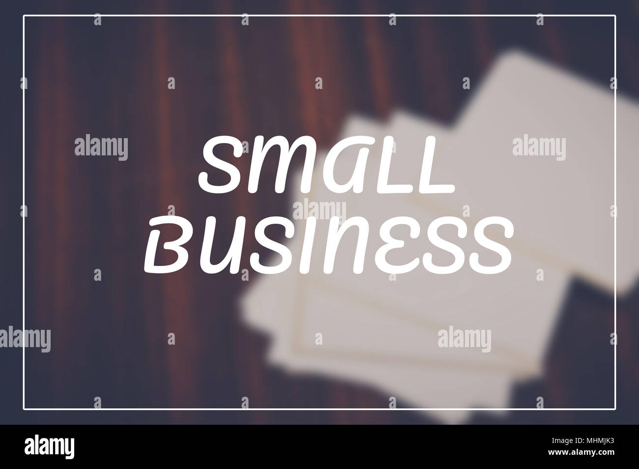 Small business word with business blurring background Stock Photo - Alamy
