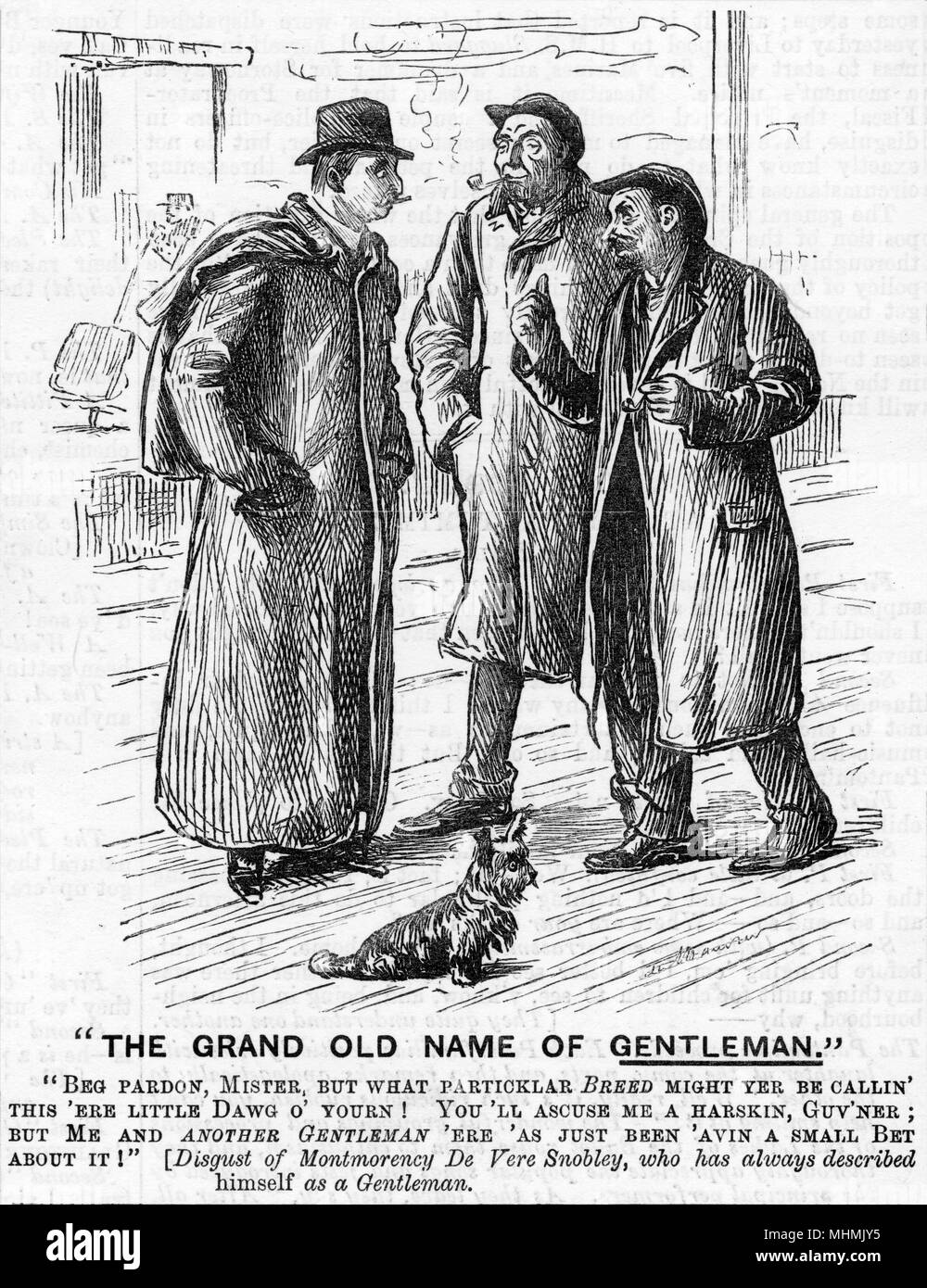 Cartoon, The Grand Old Name of Gentleman Stock Photo - Alamy