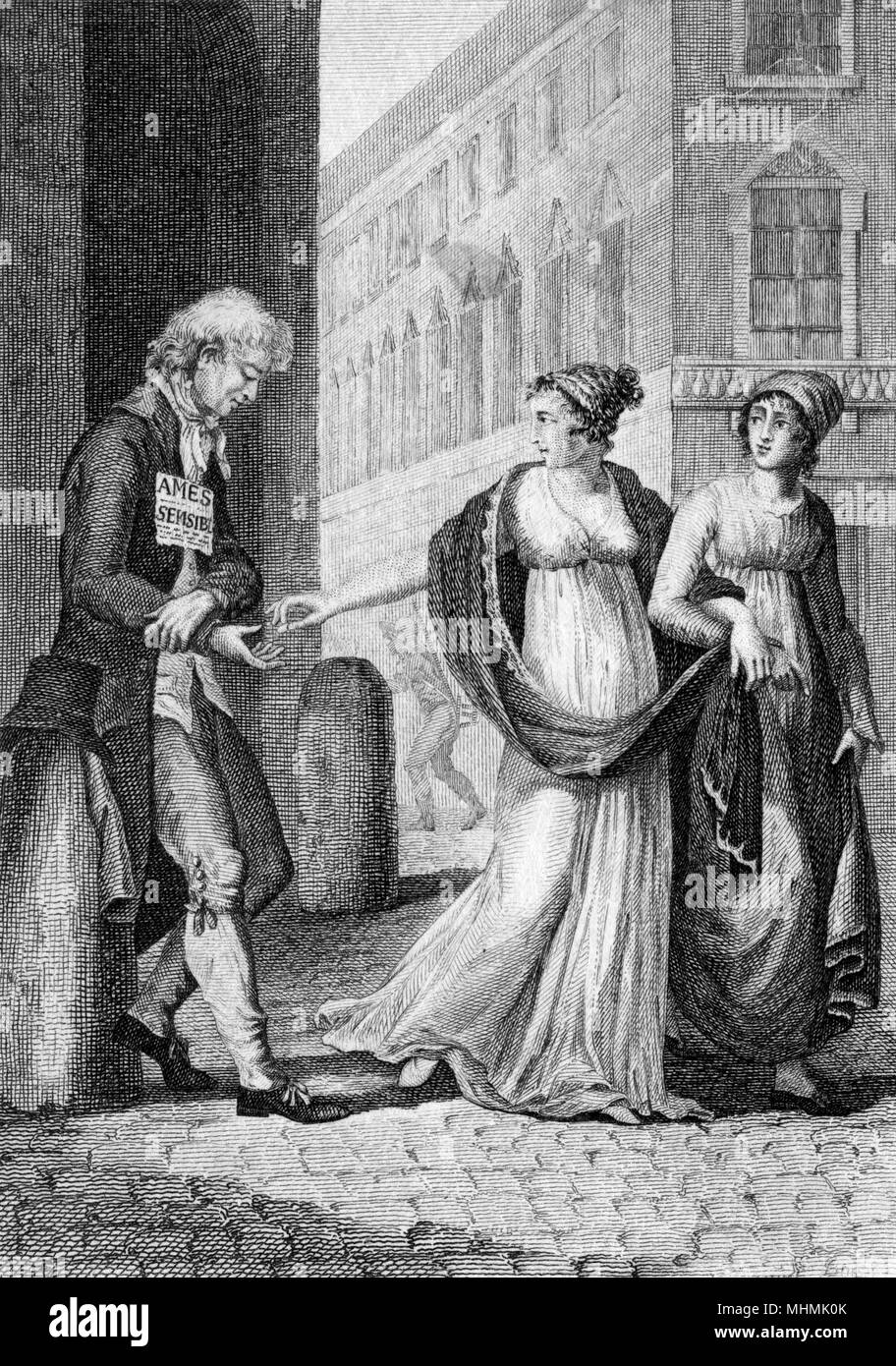 FRENCH BEGGAR/EARLY 19TH Stock Photo - Alamy