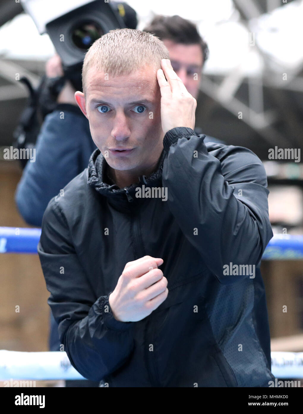 Paul Butler during the workout at Spitalfields Market, London Stock ...