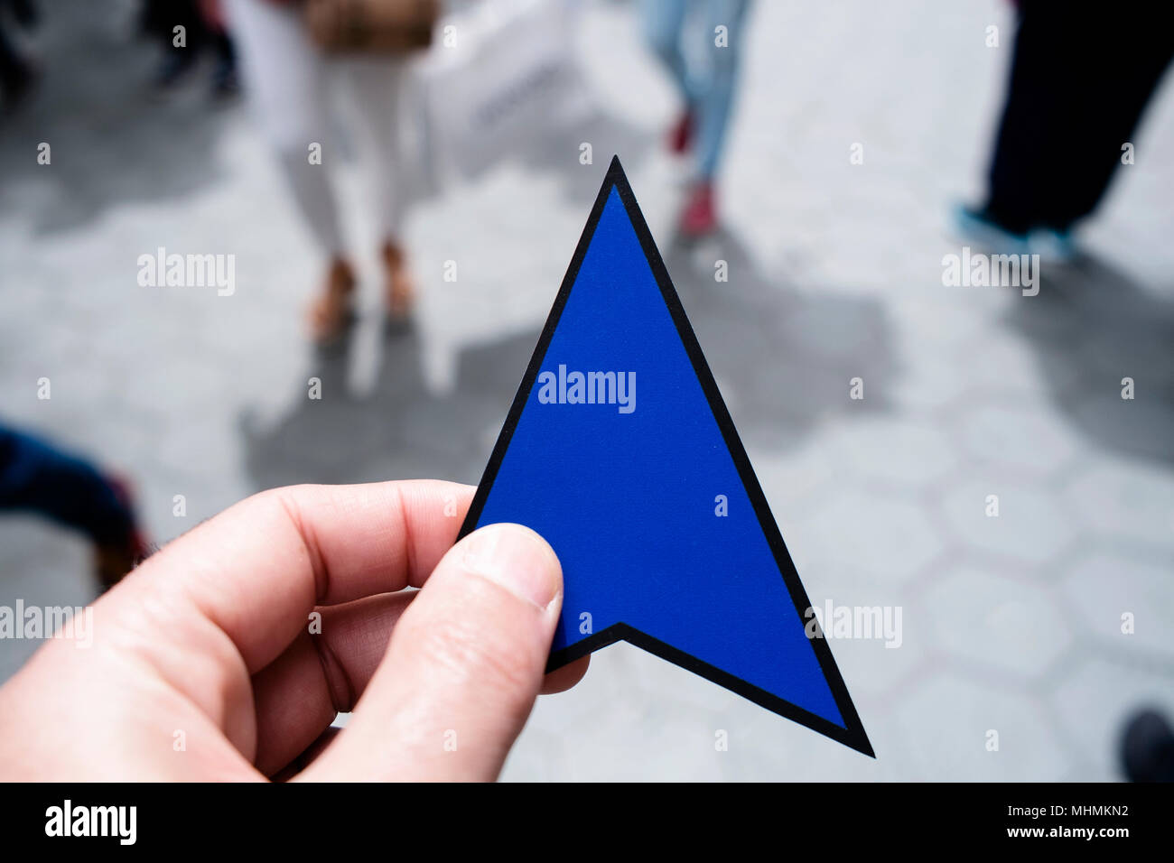 Man arrow hi-res stock photography and images - Alamy