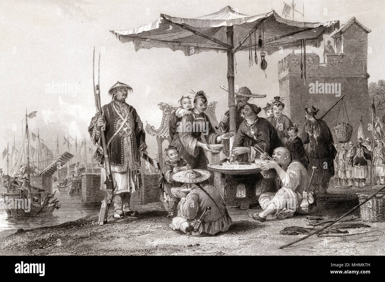 CHINESE RICE STALL Stock Photo - Alamy