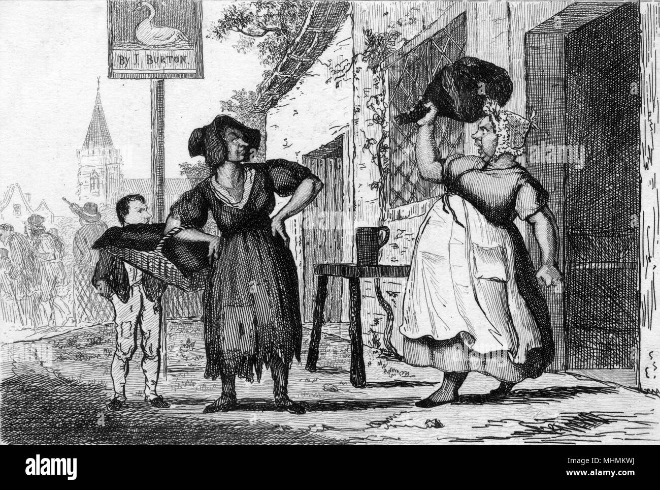 Quarrel women hi-res stock photography and images - Alamy