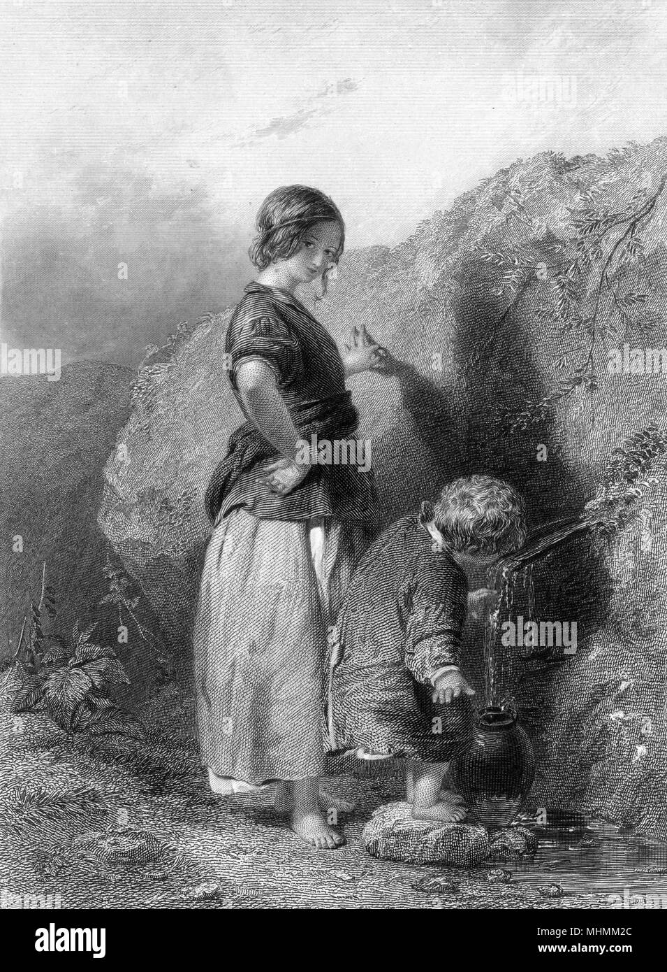 Mountain spring Black and White Stock Photos & Images - Alamy