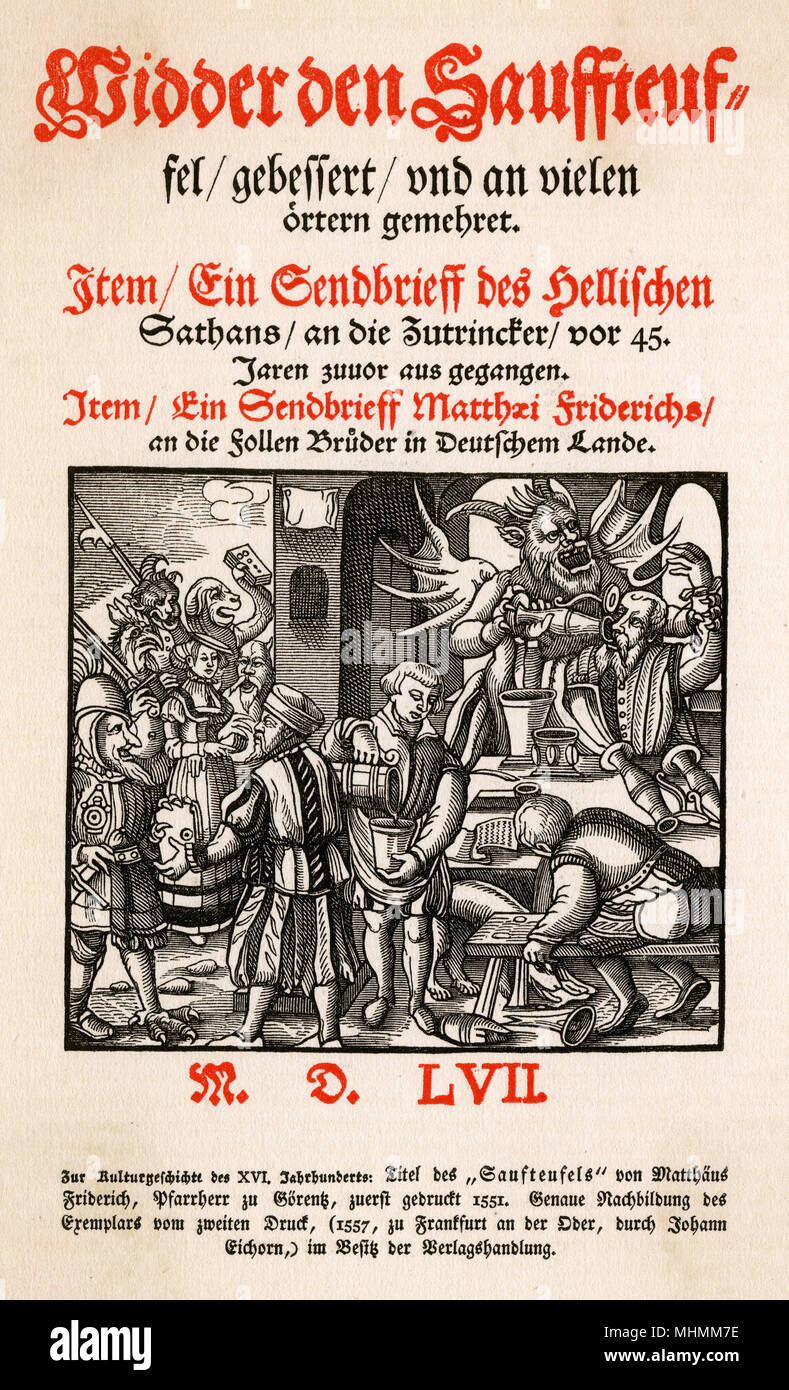 GERMAN DRINKING SATIRE Stock Photo - Alamy