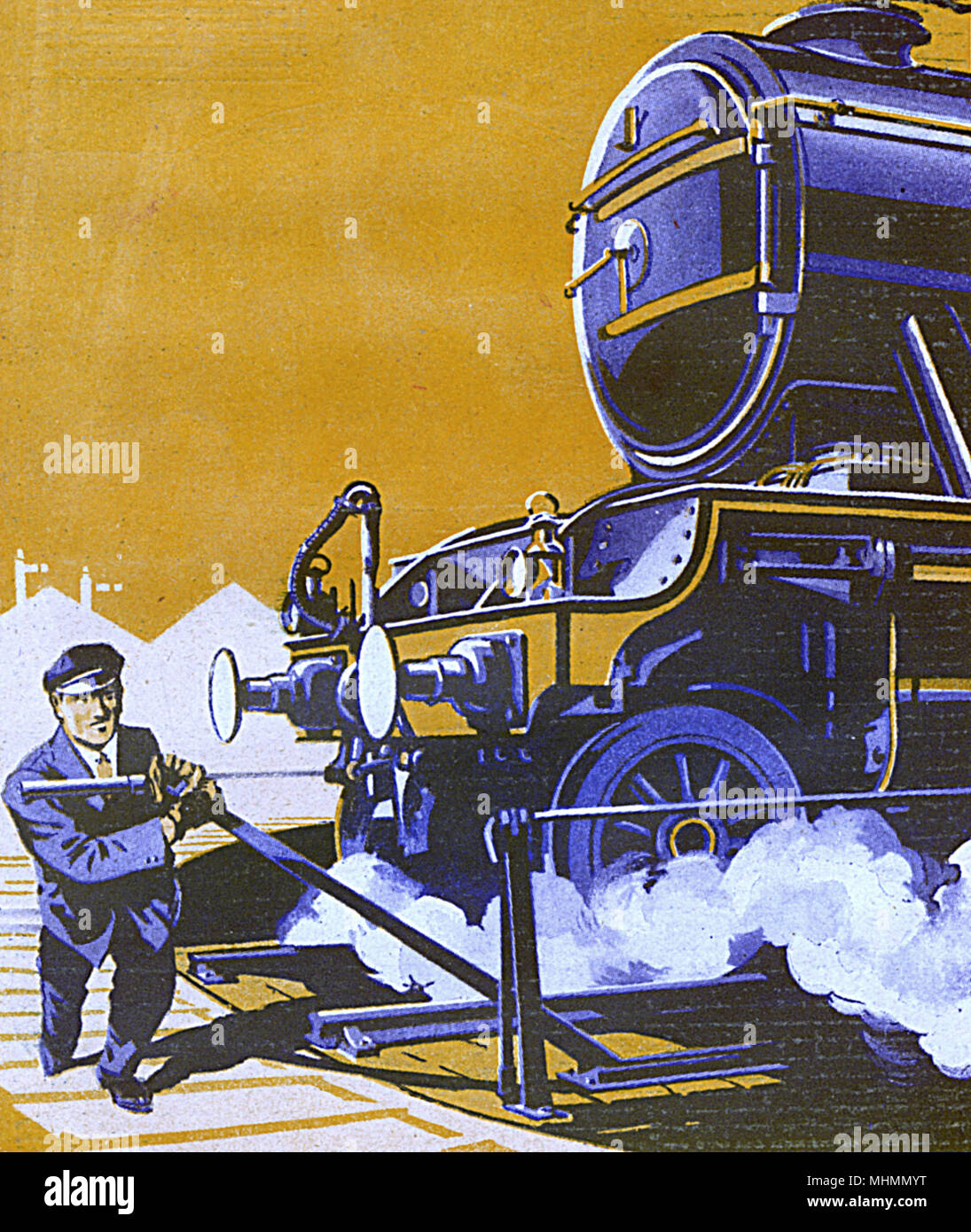 Turning steam train hi-res stock photography and images - Alamy