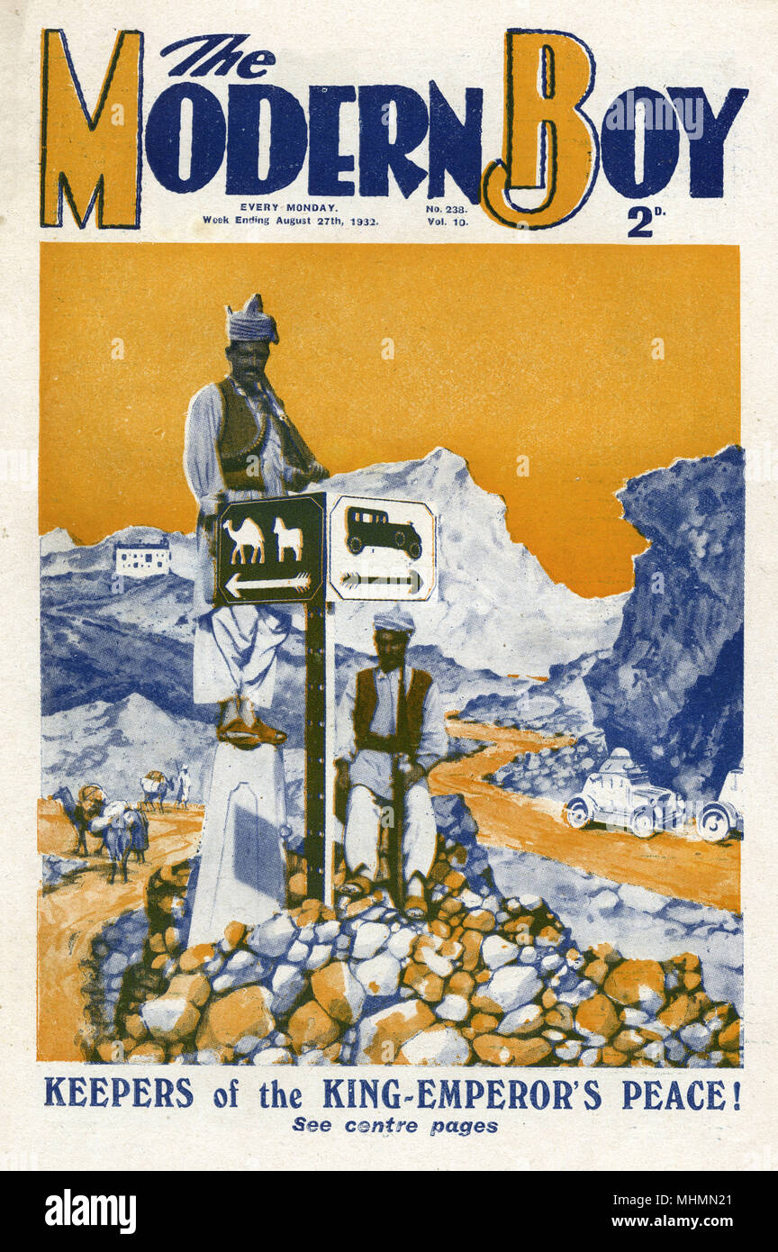 The Modern Boy front cover - the Khyber Pass Stock Photo - Alamy