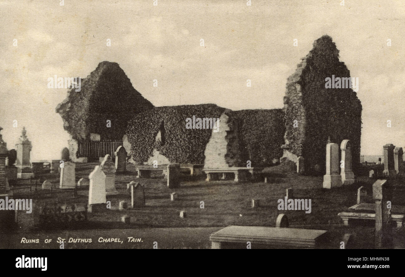 Ruins of Saint Duthus Chapel in Tain, Scotland Stock Photo - Alamy