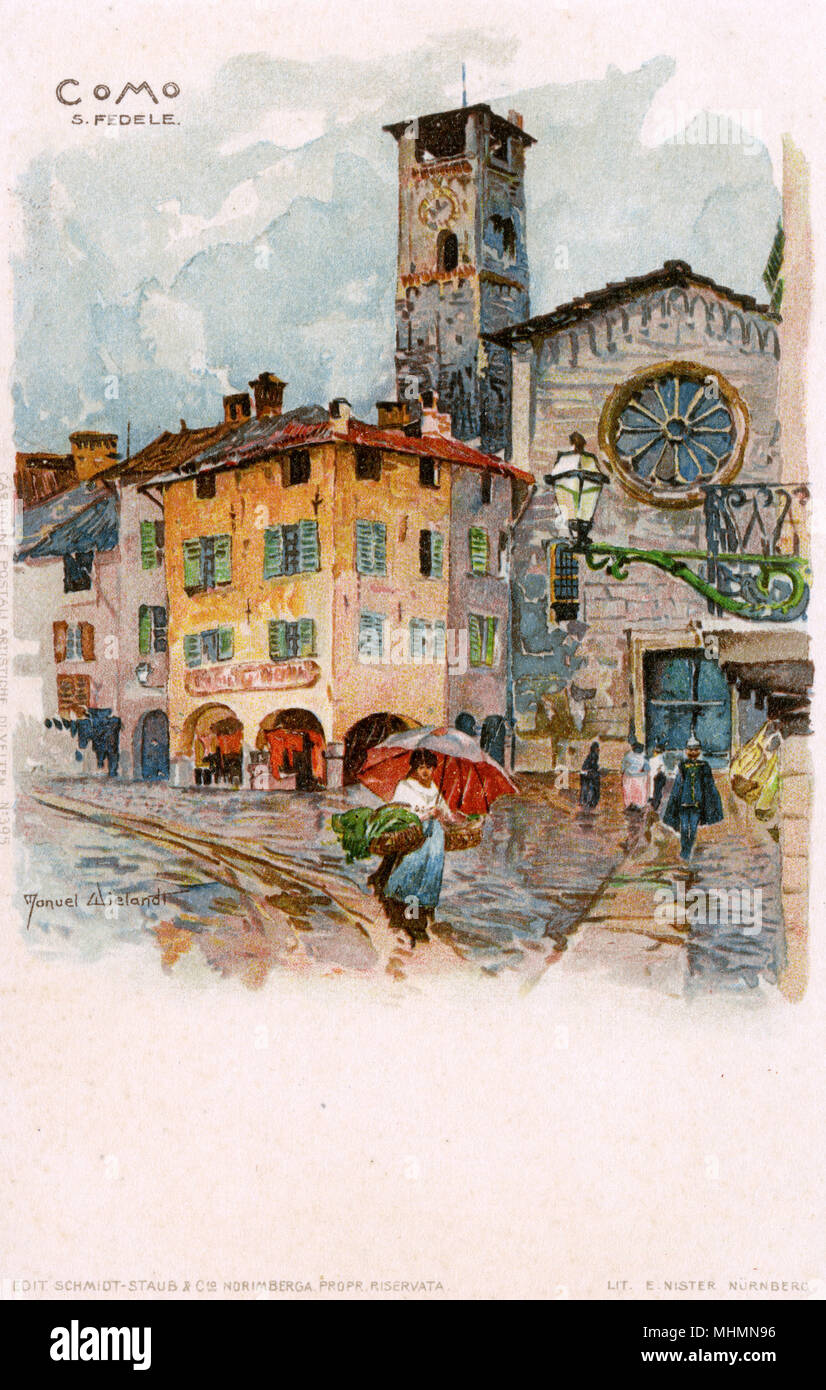 The Basilica of San Fedele in Como, Italy Stock Photo - Alamy