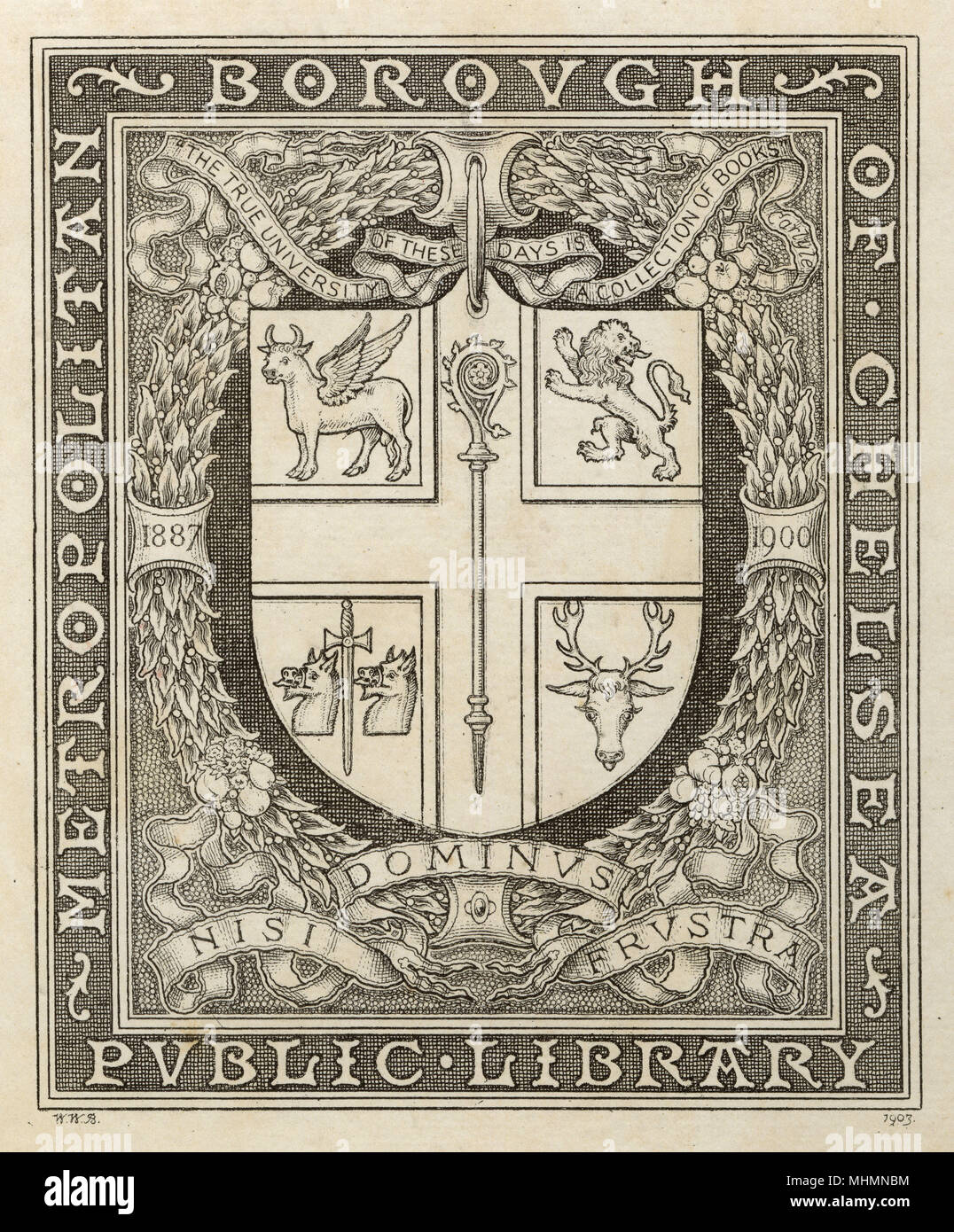 Library bookplate hi-res stock photography and images - Alamy