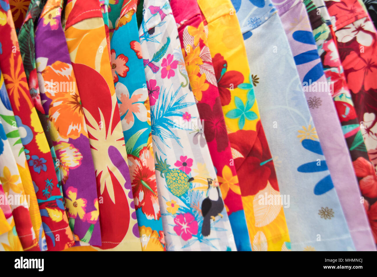 Colorful summer shirt and pants background Stock Photo - Alamy