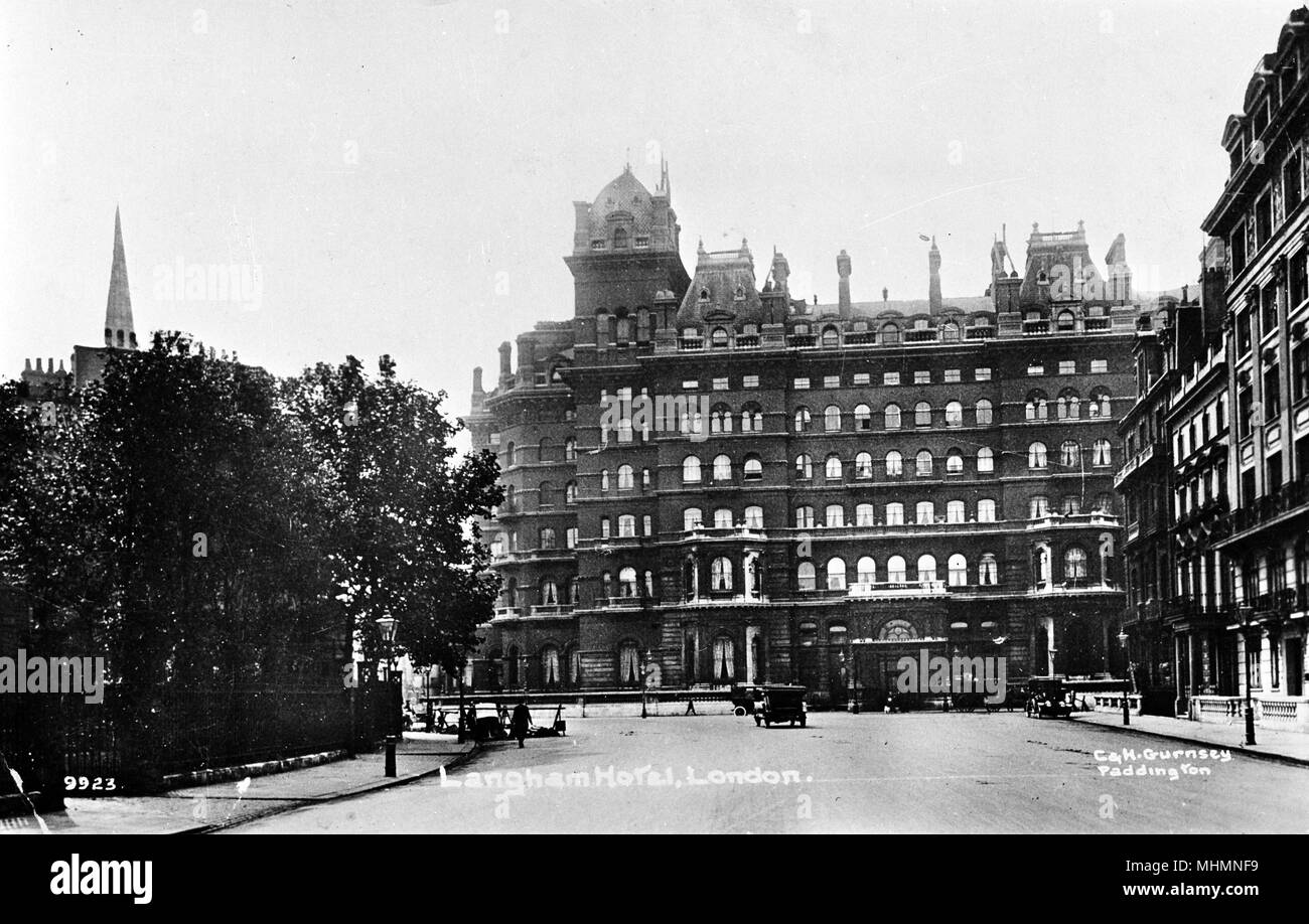 Langham Hotel, Portland Place, London W1 Stock Photo - Alamy