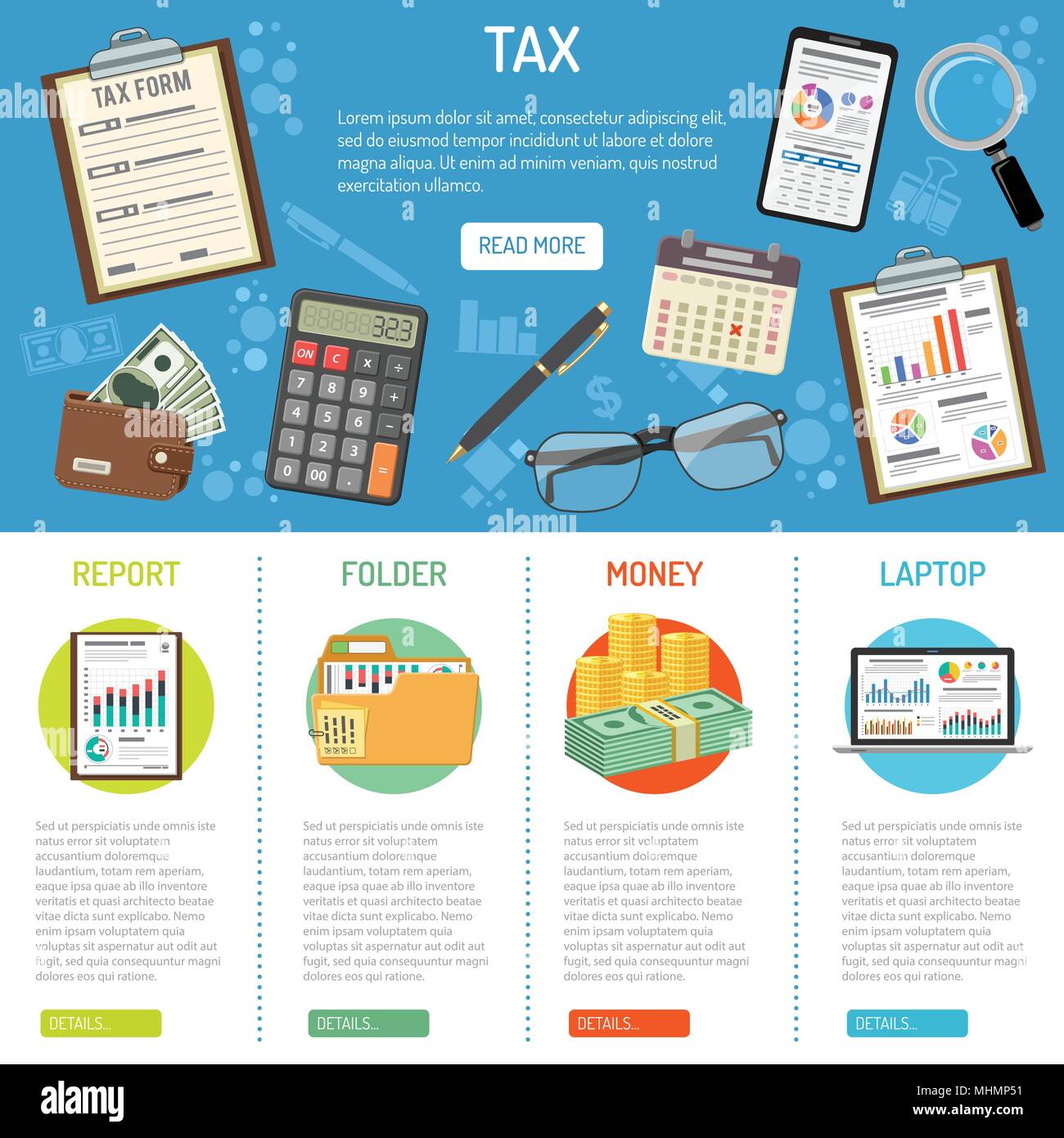 Tax accounting set audit Stock Vector Images - Alamy