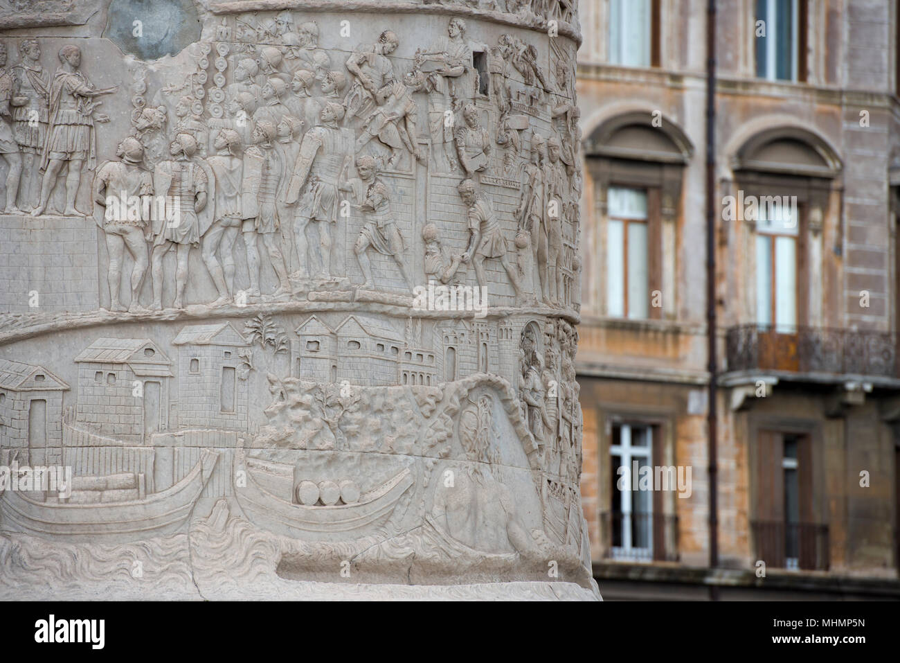 Traiano Trajan column in Rome Stock Photo - Alamy