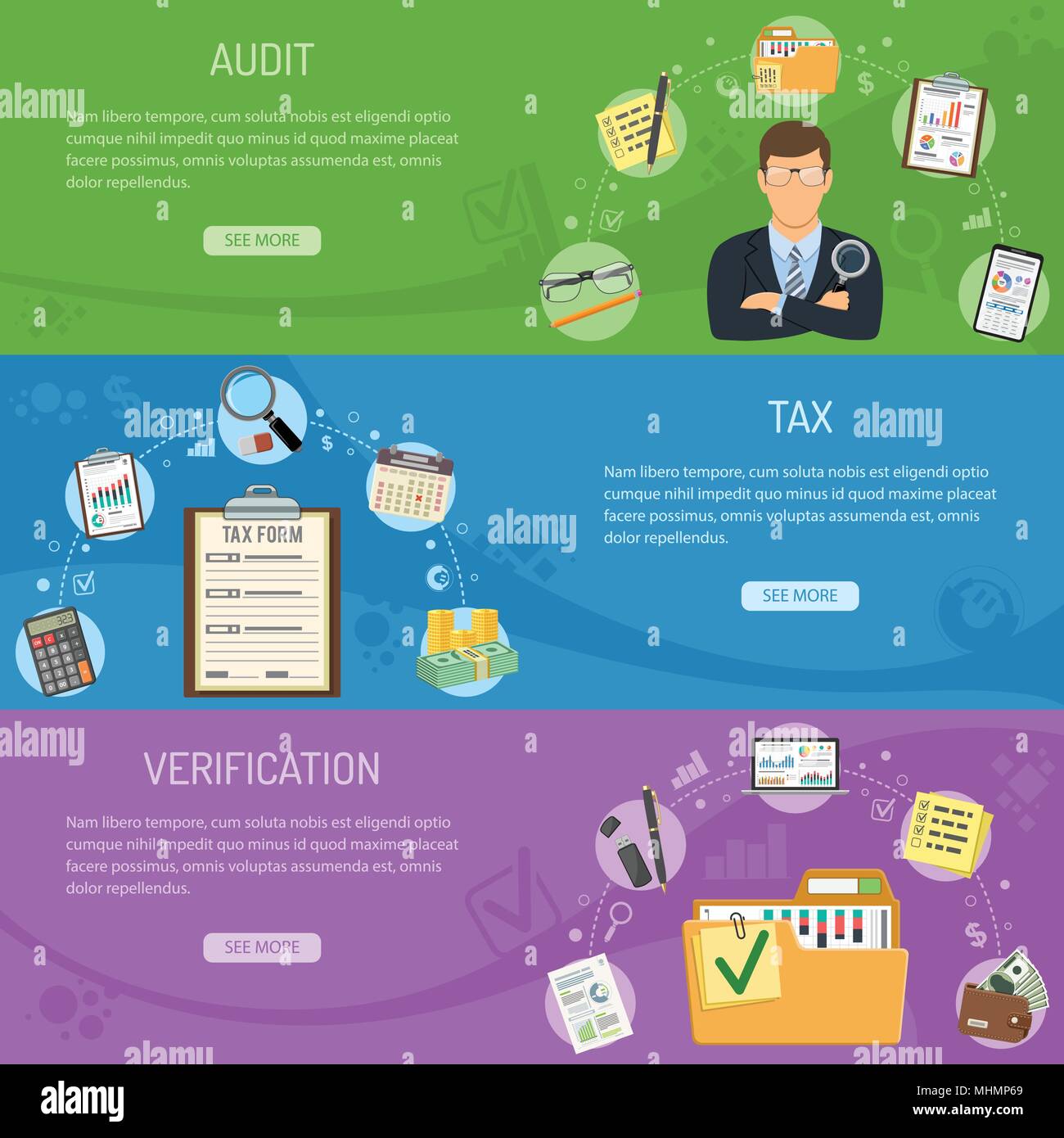 Auditing service Stock Vector Images - Alamy