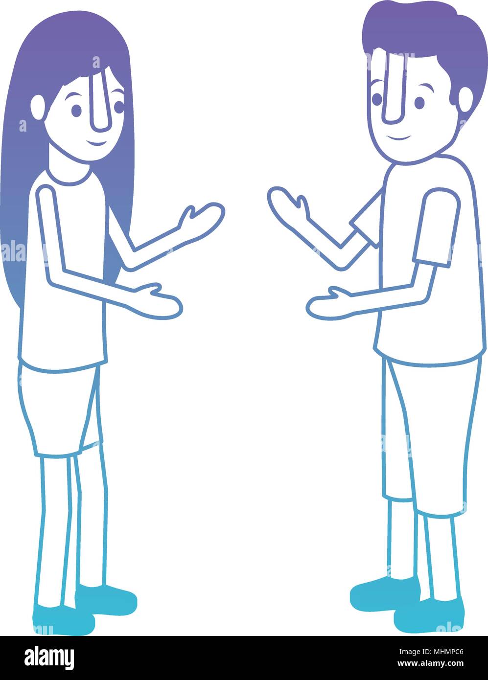 isometric little kids couple character Stock Vector Image & Art - Alamy